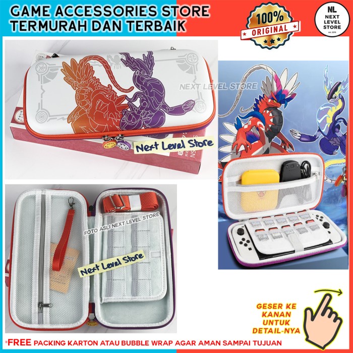 Jual Pokemon Scarlet Violet Nintendo Switch OLED Pouch Hard Case ...
