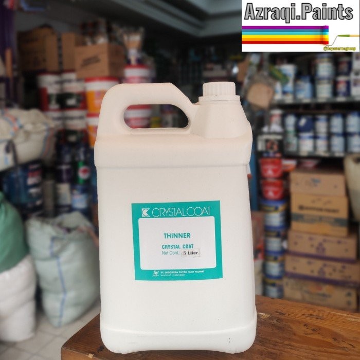 Jual THINNER CRYSTAL COAT PU ( 5 LITER ) INCLUDE JERIGEN | Shopee Indonesia