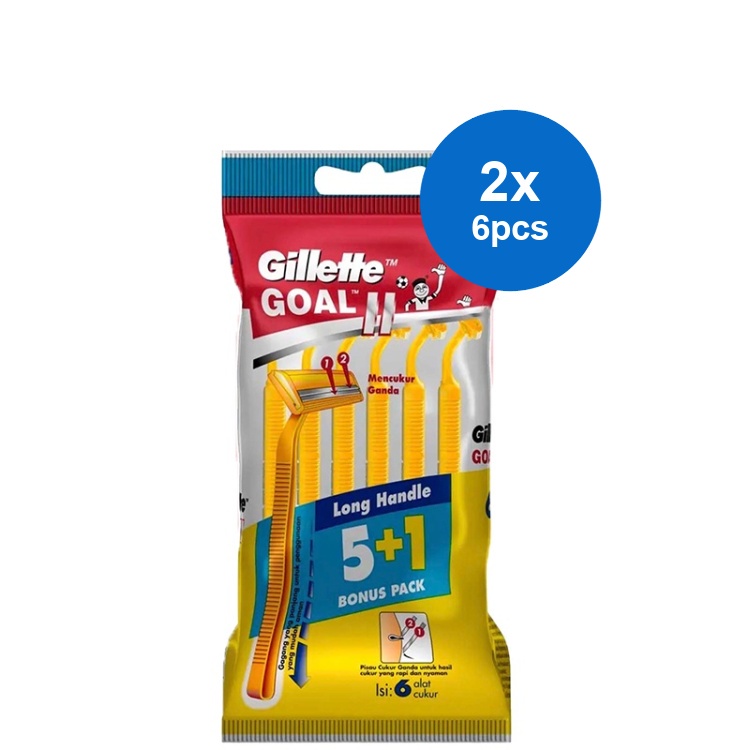 Jual Gillette Goal 2 Pisau Cukur 2 x 6 pcs | Shopee Indonesia