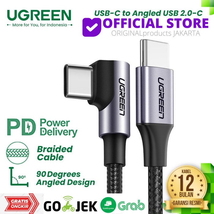 Jual UGREEN KABEL DATA USB C TO 3.1 TYPE C MALE KE COWOK CHARGER PD ...