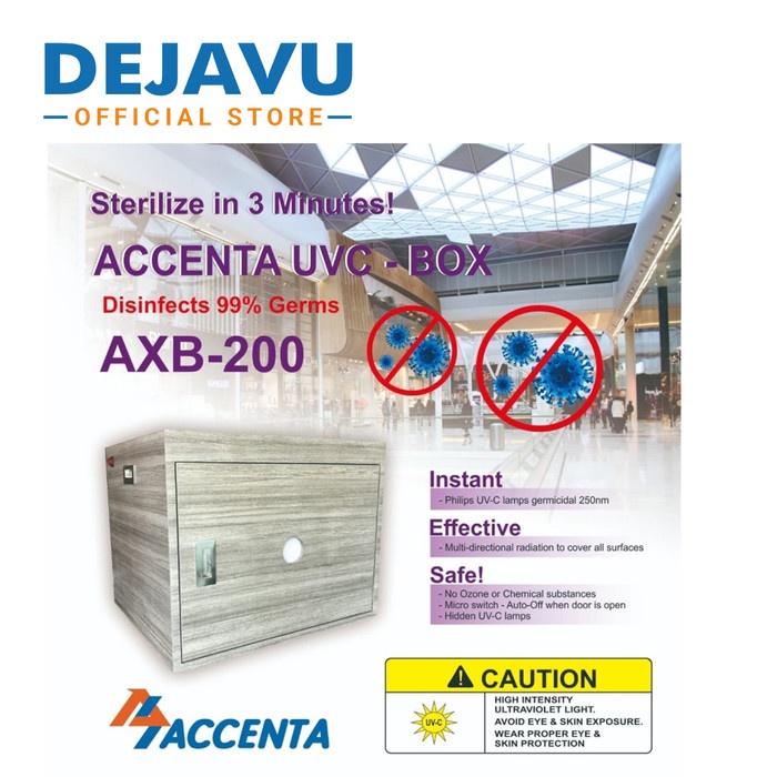 Jual BOX UVC Sterilizer-ACCENTA UVC BOX AXB-200 (FRONT DOOR) | Shopee ...