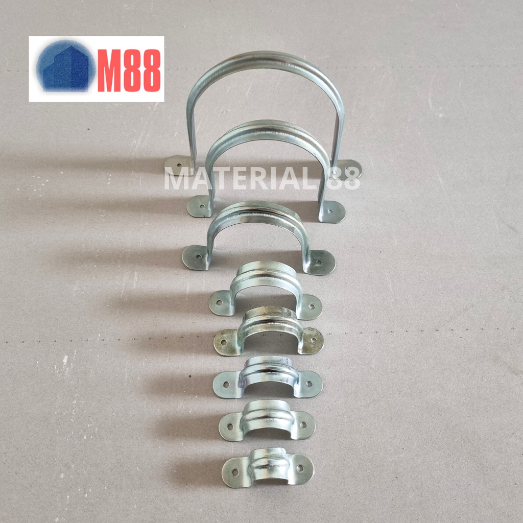 Jual Klem Omega 2 inch Galvanis - Klem Besi Pipa PVC Pralon 2inch ...