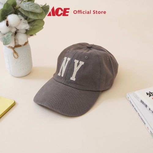 Jual Ace - Ataru Topi Baseball Ny - Abu-Abu | Shopee Indonesia