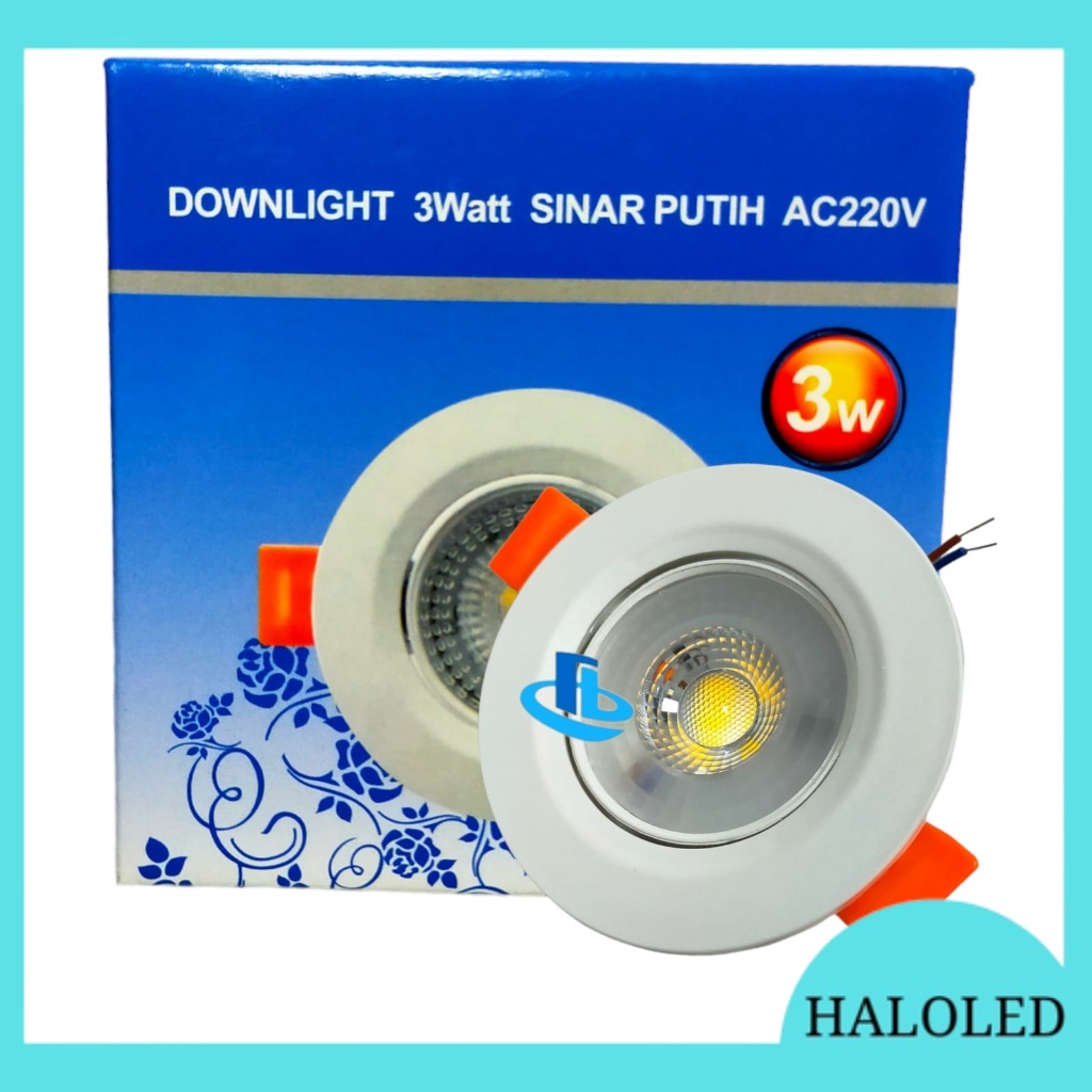 Jual Lampu Downlight Plafon Tanam Inbow COB 5W/Lampu Led Downlight COB ...