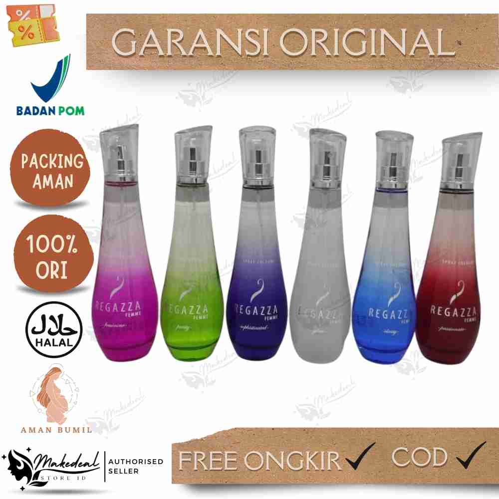 Jual Regazza Perfume Regaza Spray Cologne 100 ml all varian | Shopee ...
