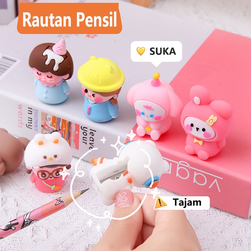 Jual RAUTAN PENSIL KARAKTER / RAUTAN PENSIL MOTIF LUCU | Shopee Indonesia