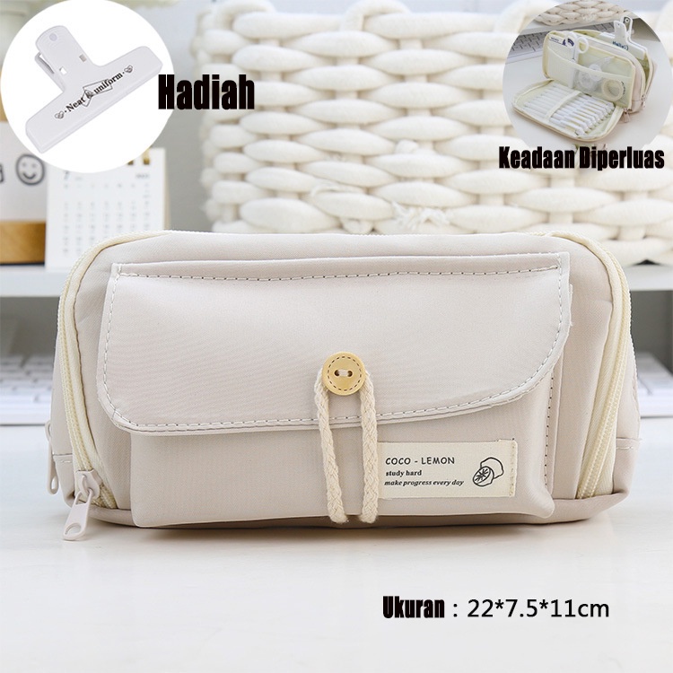 Jual Pencil Pouch / Tempat Pensil Penyimpanan Besar/Kotak Pensil Besar ...