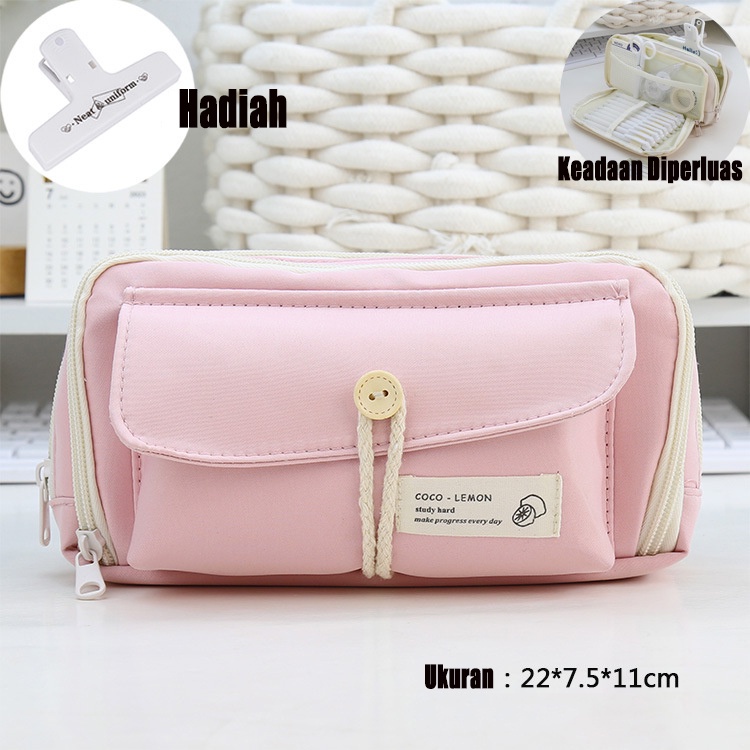 Jual Pencil Pouch / Tempat Pensil Penyimpanan Besar/Kotak Pensil Besar ...