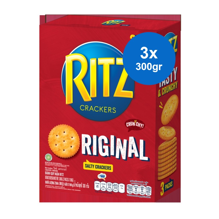 Jual Ritz Biskuit Original 3 x 300g | Shopee Indonesia