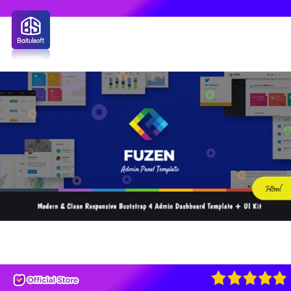 Jual FUZEN - MODERN & CLEAN RESPONSIVE BOOTSTRAP 4 ADMIN DASHBOARD TEMPLATE + UI KIT | Shopee ...