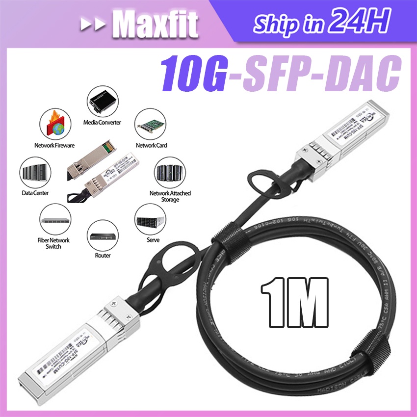 Jual SFP+ Direct Attach Kabel DAC 10G 1M Compatible H3C Huawei Cisco ...
