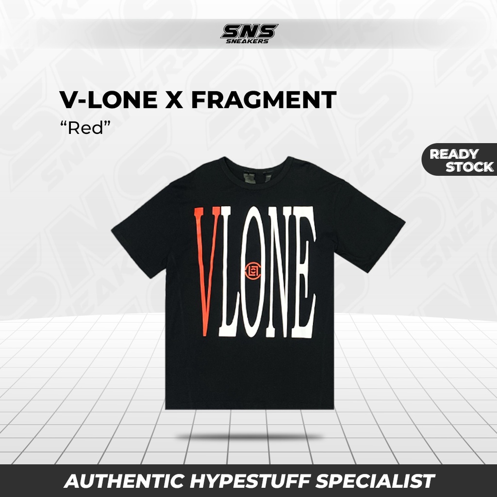 Jual Vlone Red Black Tee 100% Original Authentic | Shopee Indonesia
