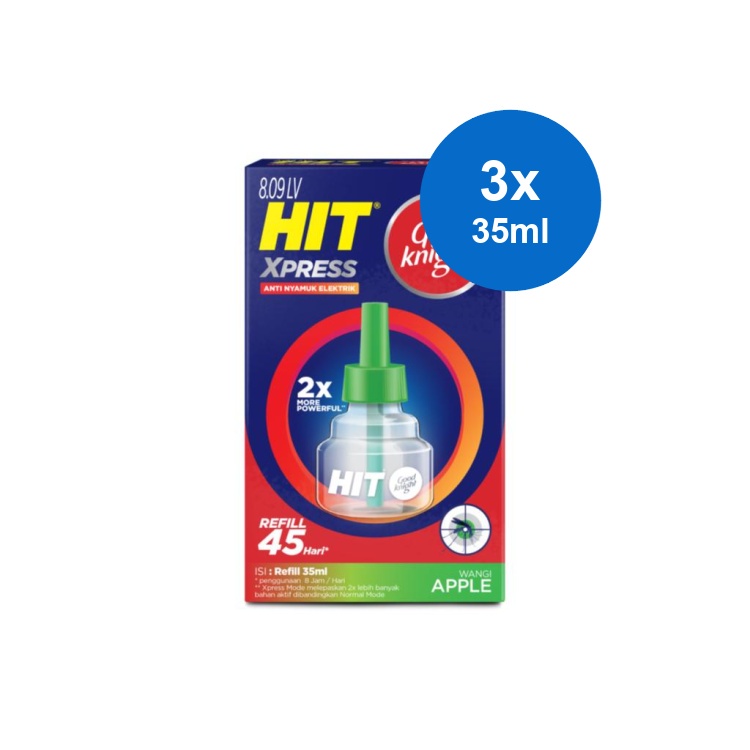Jual HitXpress Good Knight Apple Obat Nyamuk Refil 3 x 35ml | Shopee ...