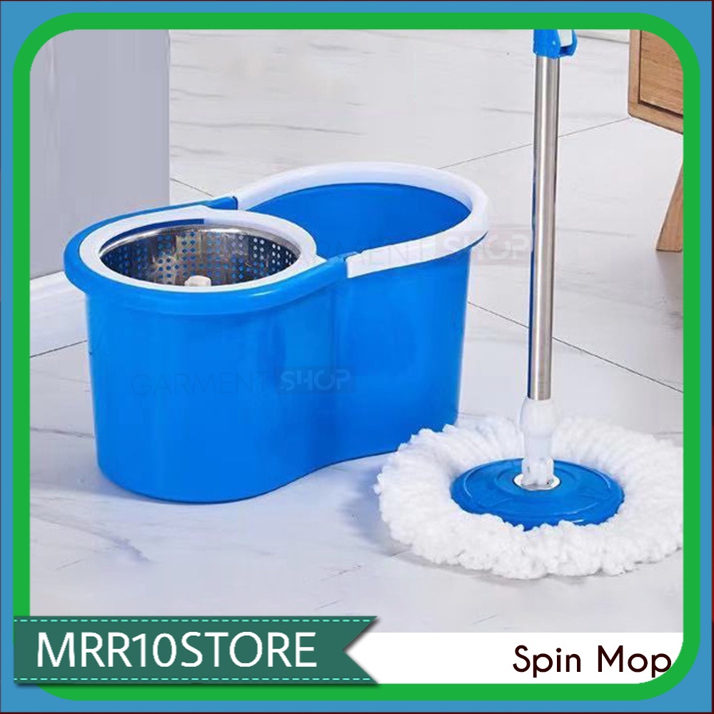 Jual Alat Pel Praktis Spin Mop Putar Otomatis Pengepel Lantai Dengan ...