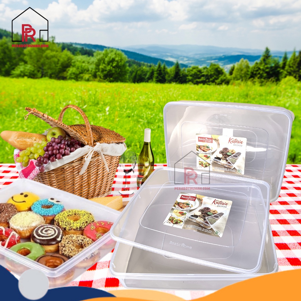 Jual Box Donat Plastik Tebal / Kateria Keeper 3L, 6L / Kotak Bening ...