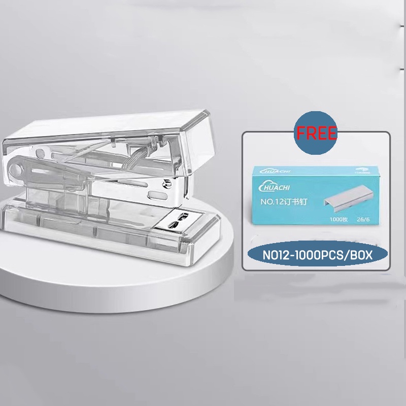 Jual Stapler Transparan Siswa Terompet Mini Stapler Genggam Mesin Jilid ...