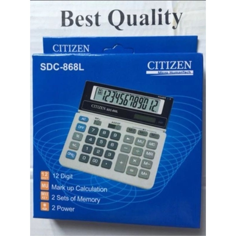 Jual . SDC-868L Calculator 12 Digit / Kalkulator Desktop Meja SDC 868 L ...