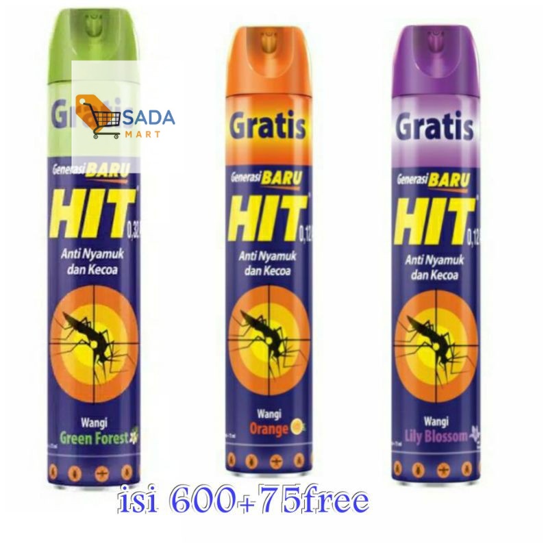 Jual HIT OBAT NYAMUK SEMPROT UKURAN 600 ML | Shopee Indonesia