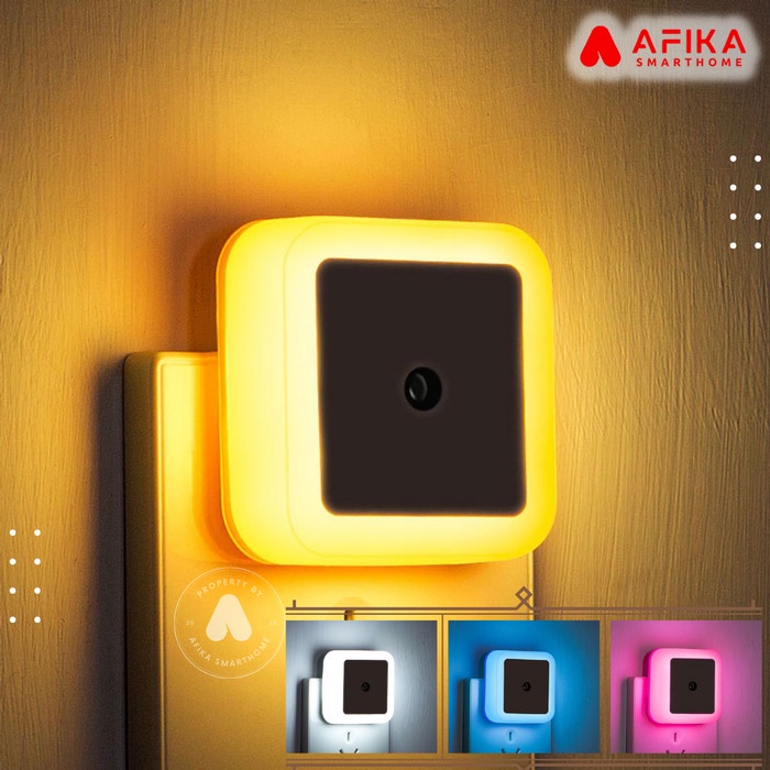 Jual Lampu Tidur LED Sensor Cahaya Otomatis Night Light White 0.5W ...