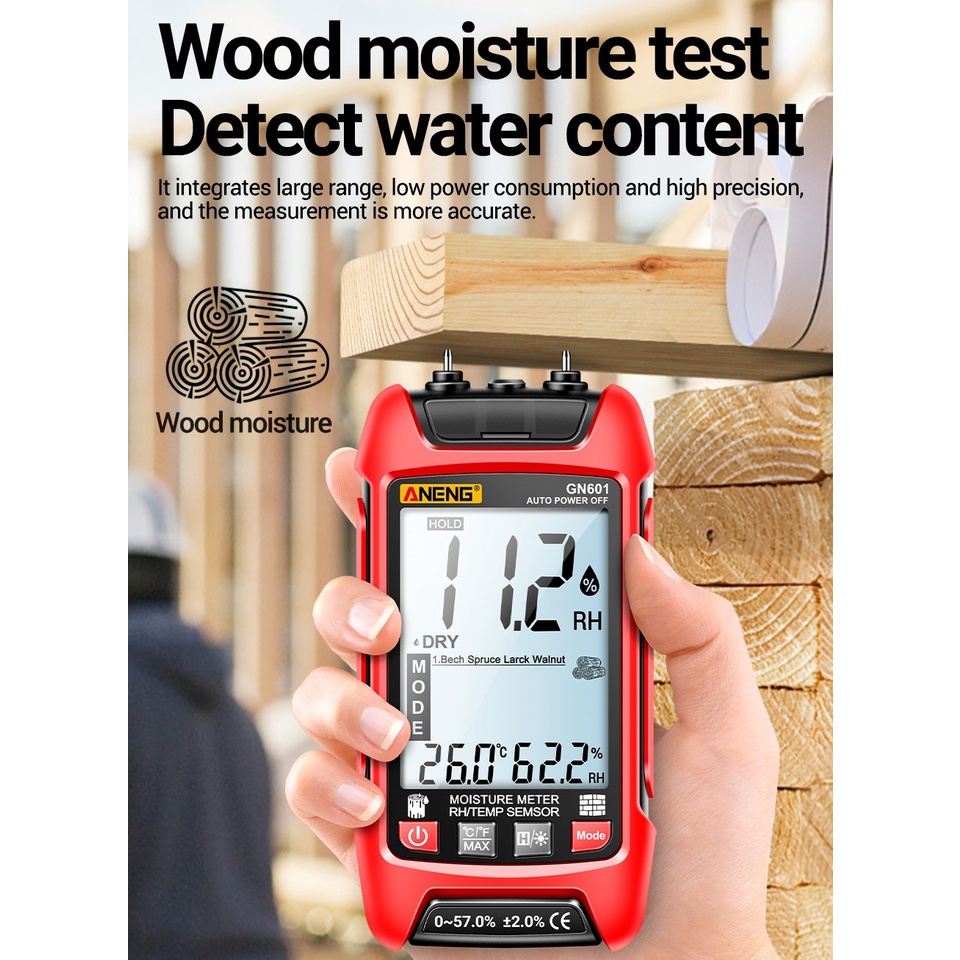 Jual Digital Wood Moisture Meter Alat Ukur Kelembaban Kelembapan Kadar ...