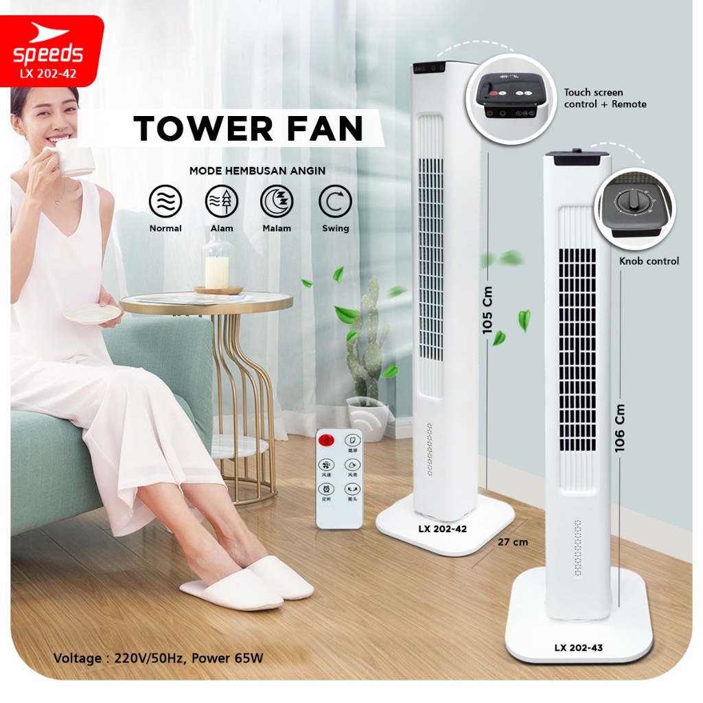 Jual SPEEDS Fan Tower Kipas Angin Tower Kipas Blower Menara Pendingin ...