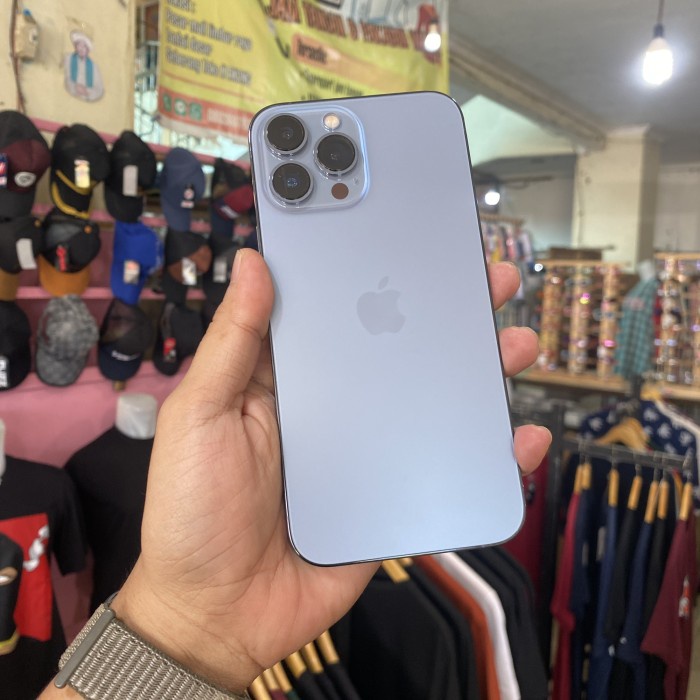 Jual Iphone 13 pro max 256gb resmi buka inter warna biru | Shopee Indonesia
