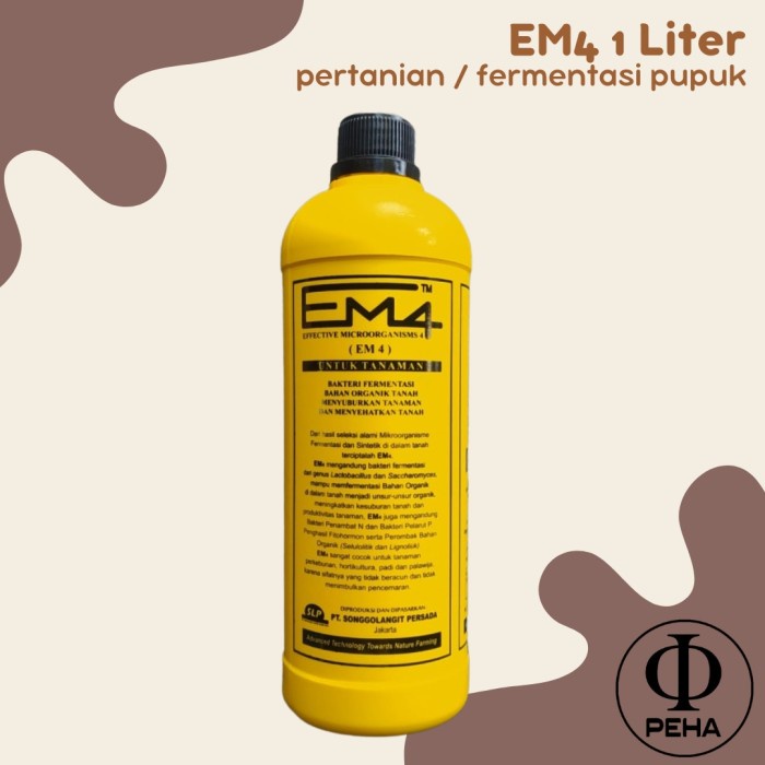 Jual EM4 Pertanian Bakteri Starter Fermentasi Pupuk Tanaman 1L EM4 ...