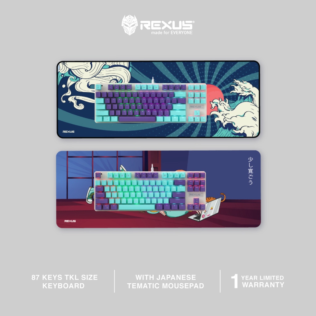 Jual Rexus Keyboard Mousepad AYAKA Series TKL / Bundling TKL | Shopee ...