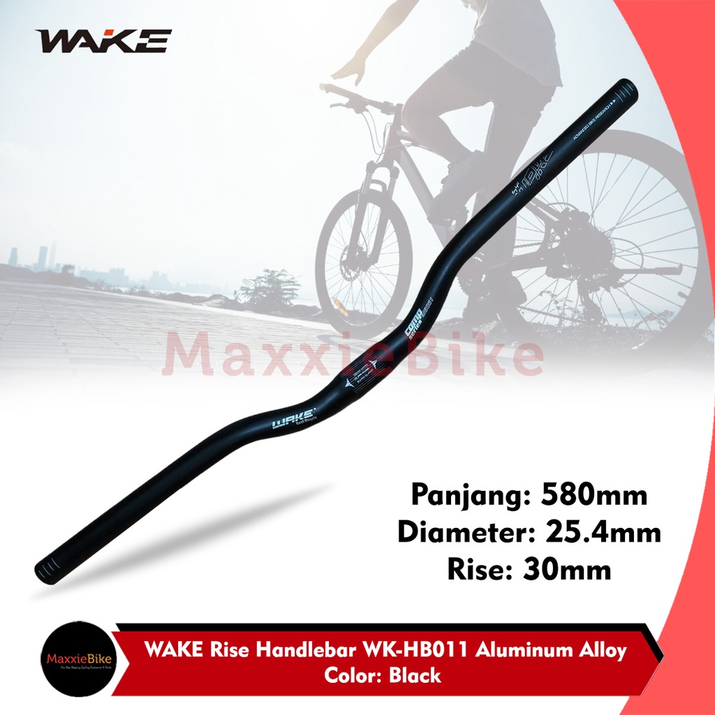 Jual WAKE HB011 Handlebar Rise 30mm Stang Sepeda 25.4x580mm Aluminum Alloy Bike Handlebar ...
