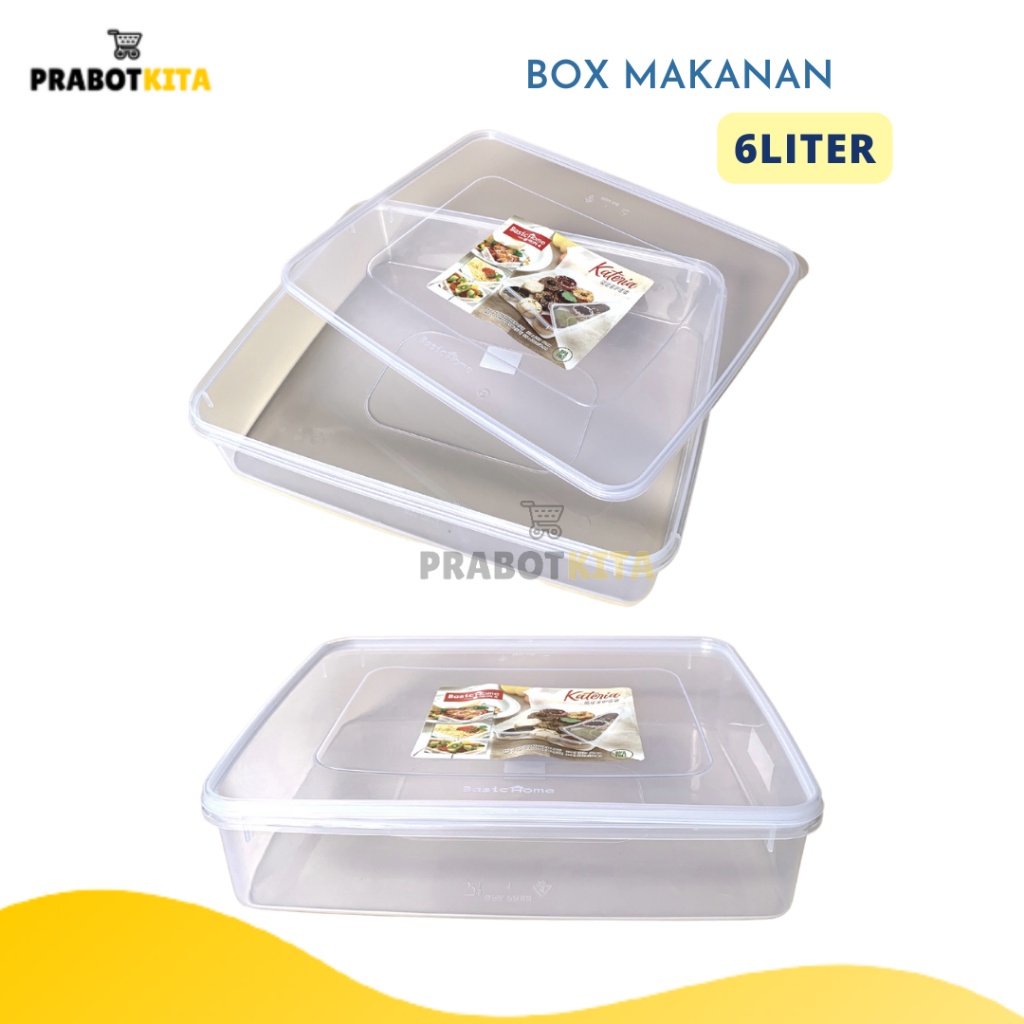 Jual Box Kotak Donat Plastik Tebal 6 L - Kateria Keeper / Tepak Bening ...
