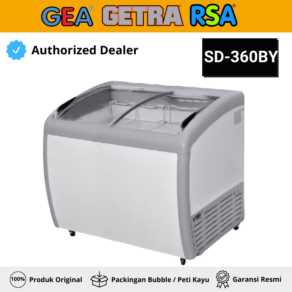 Jual Gea Sd 360Byr Chest Freezer Box Sliding Freezer Sliding Kaca ...