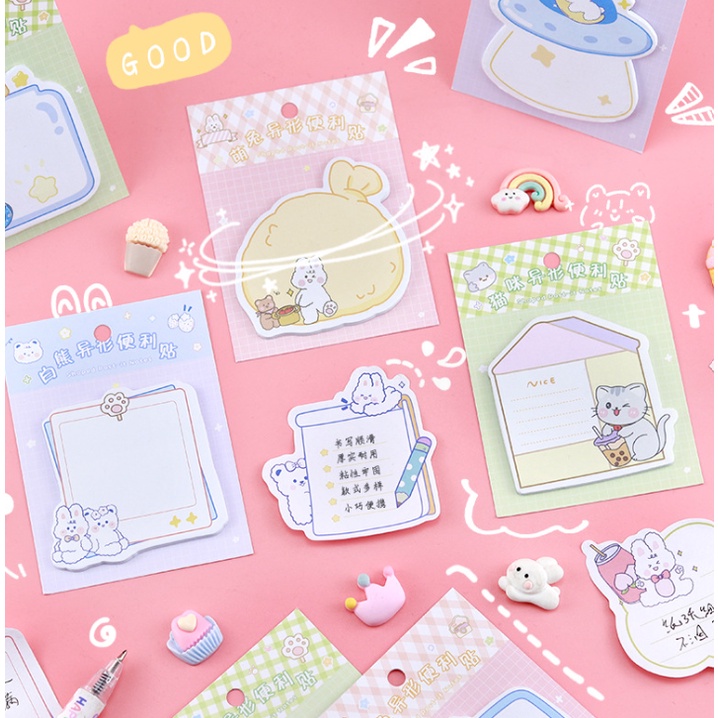 Jual Sticky notes special cartoon shaped memo note | Shopee Indonesia
