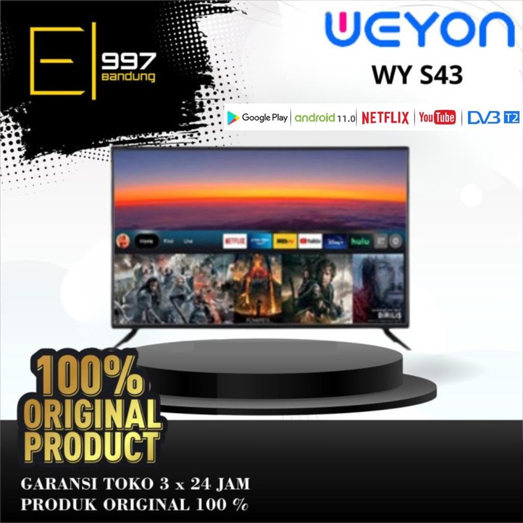 Jual WEYON SAKURA LED TV WY S43 / WYS43 , Android TV 43 Inch Full HD | Shopee Indonesia