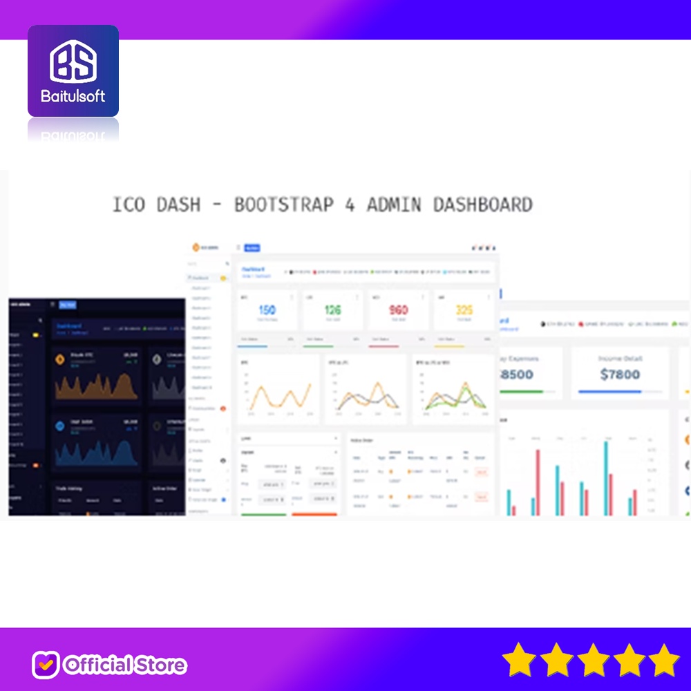 Jual AMEEN - BOOTSTRAP ADMIN DASHBOARD HTML TEMPLATE | Shopee Indonesia