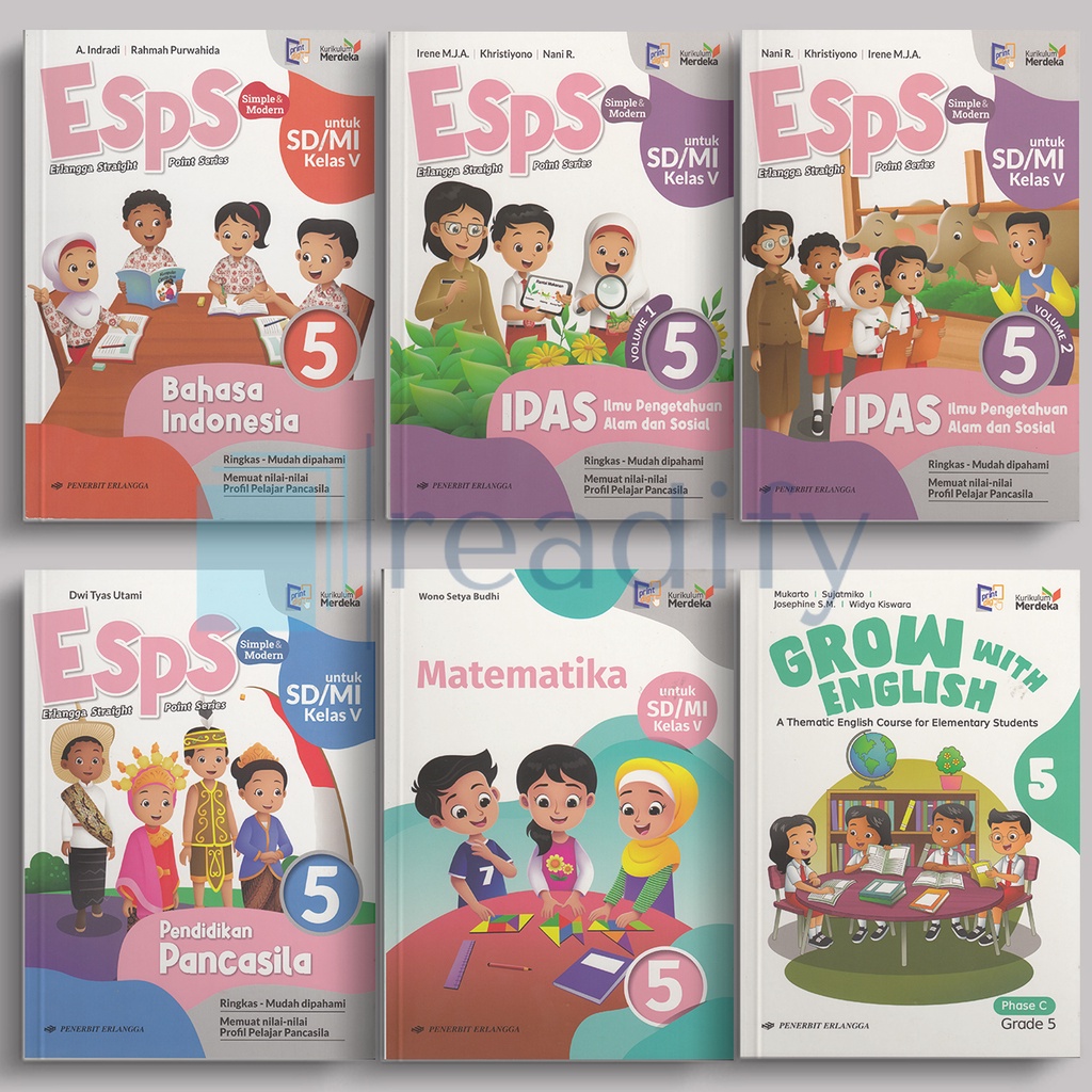 Jual Buku ESPS Kelas 5 SD Erlangga Kurikulum Merdeka Revisi Terbaru | Shopee Indonesia