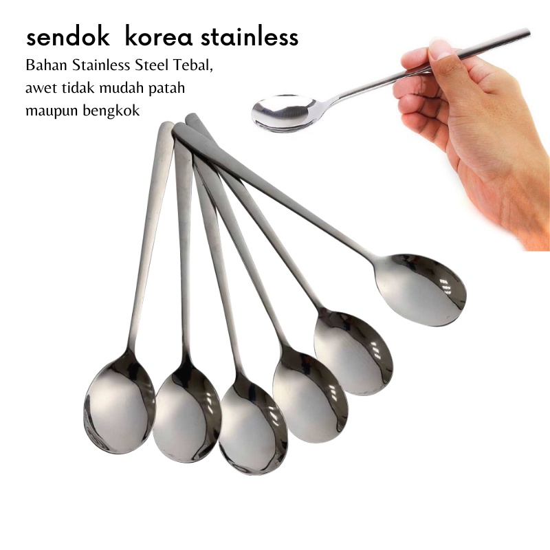 Jual IMP -- Sendok Stainless Korea - Sendok Bulat Stainless Steel Anti ...