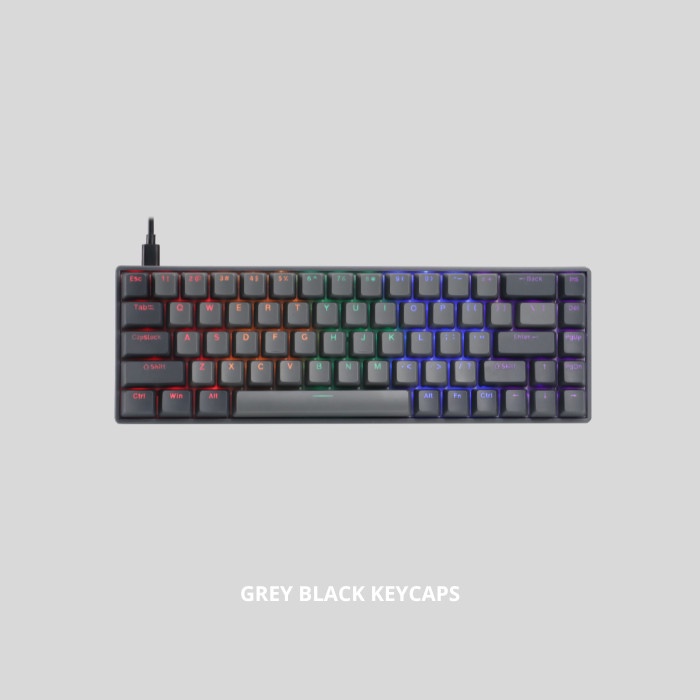 Jual Keyboard Gaming REXUS HEROIC RX-KX3 GREY BLACK - Red Switch ...