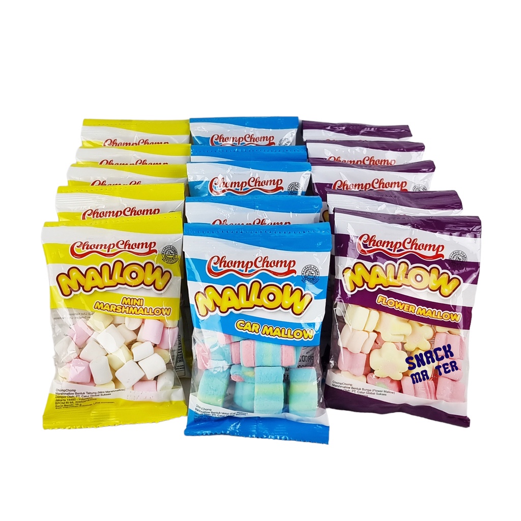 Jual Chomp Chomp Mallow Mini Marsmallow Renceng - Netto 10 bks x 16 gr ...