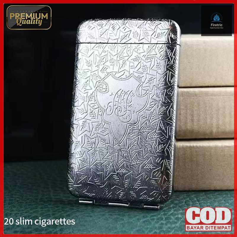 Jual Kotak Rokok Panjang Elegan Vintage Cigarette Box Case Slim 20 Slot ...