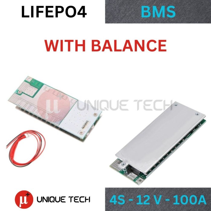 Jual BMS LIFEPO4 4S 12V 100A SEPARATE PORT WITH BALANCER EQUALIZER NOT 120A | Shopee Indonesia