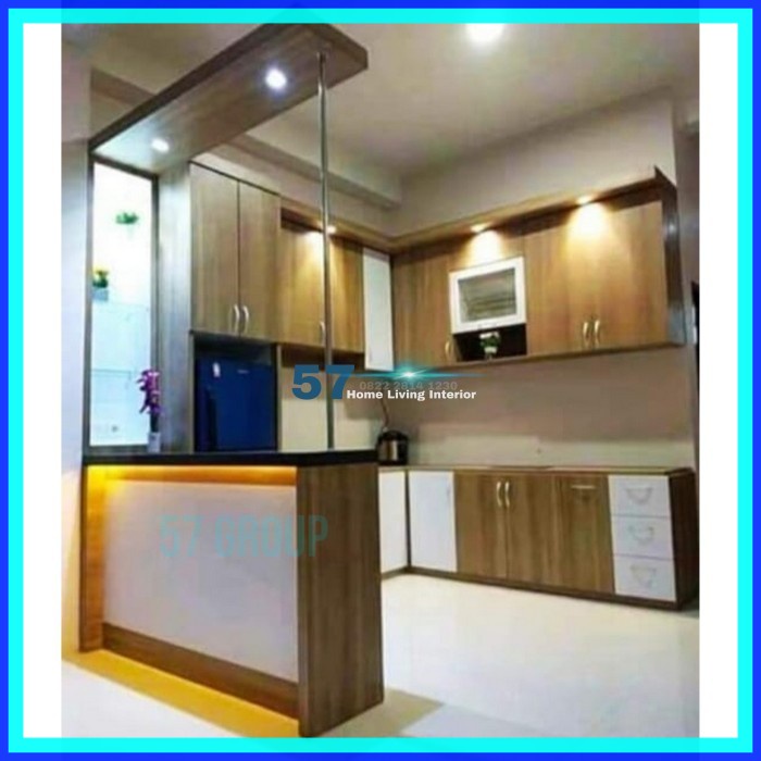 Jual Kitchen Set Minimalis Dan Mini Bar Bahan Multiplek HPL Free Desain ...