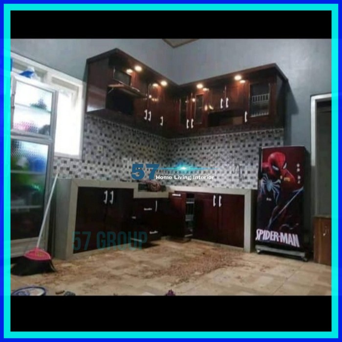 Jual Lemari Kitchen Set Minimalis - Dapur Sehat Bahan Multiplek HPL ...