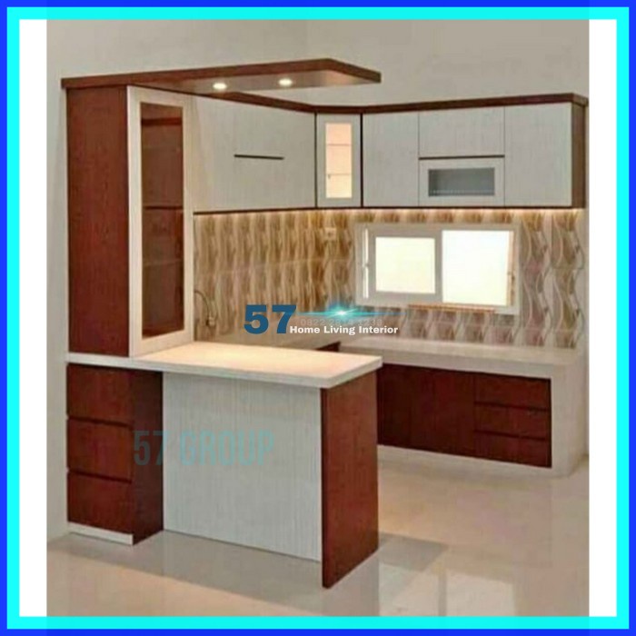 Jual Kitchen Set / Meja Mini Bar Minimalis Bahan Multiplek HPL Free ...