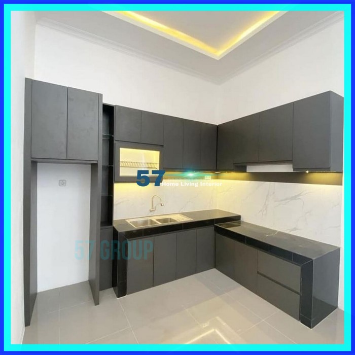 Jual Kitchen Set Modren Free Lampu Bahan Multiplek HPL Free Desain ...