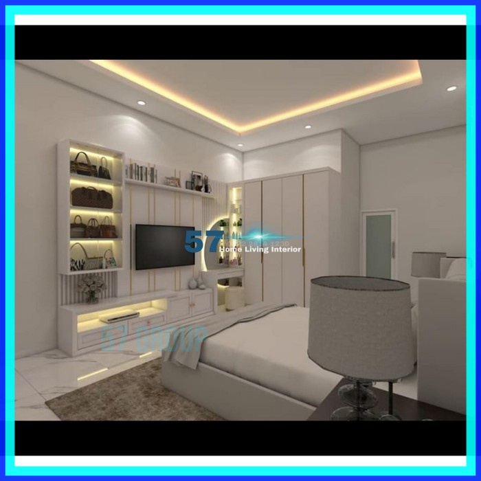 Jual Set Ruang Tidur / Rangka Tempat Tidur / Backdrop / Lemari Pakaian ...