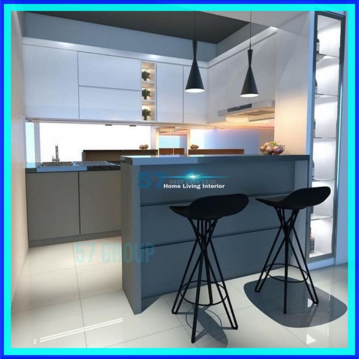 Jual Kitchen Set dan Meja Mini Bar Minimalis Fre Desain Bahan Multiplek ...