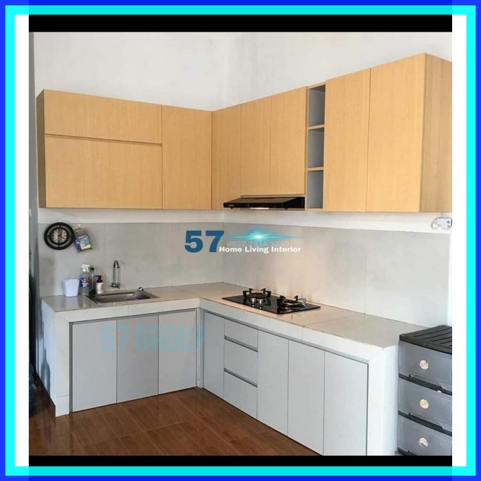 Jual Lemari Kitchen Set Bahan Multiplek HPL Anti Rayap Minimalis l Ter ...