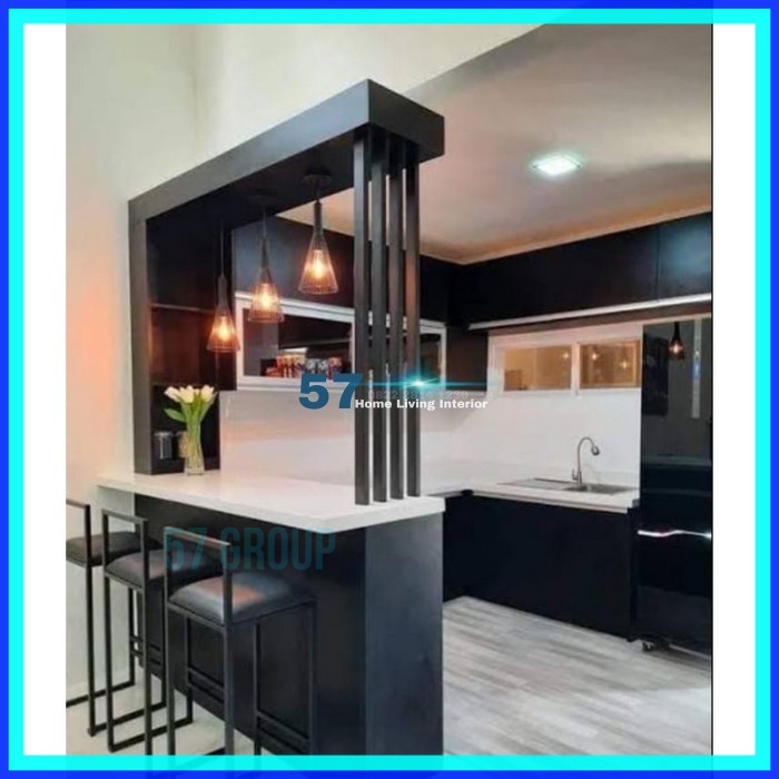 Jual Kitchen Set Dan Meja Bar Minimalis Serbaguna Bahan Plywood HPL ...