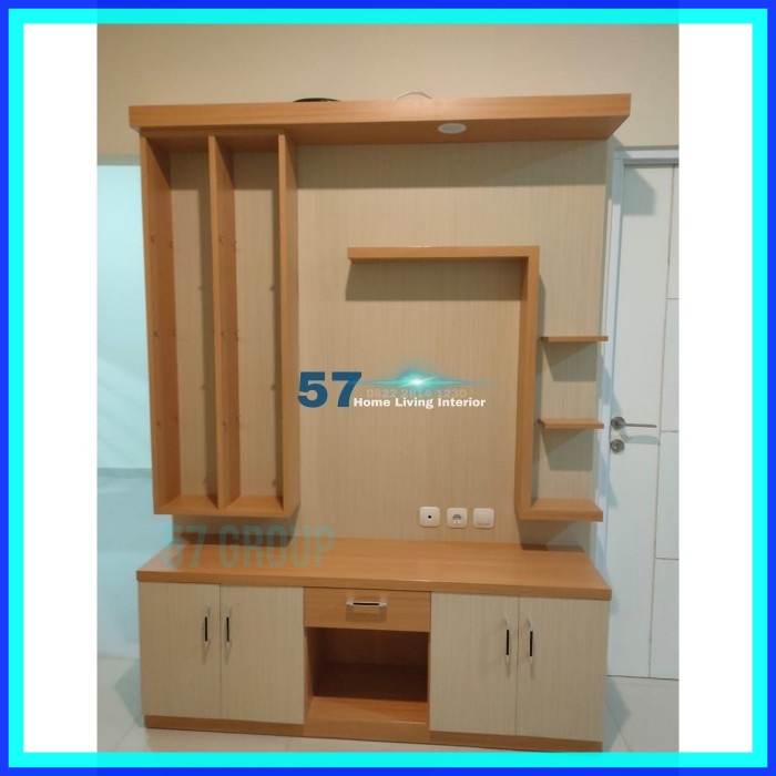 Jual Lemari Backdrop Partisi Penyekat Ruangan Minimalis Bahan Plywood ...