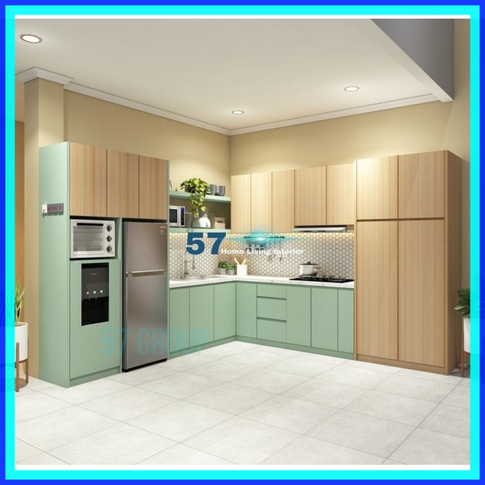 Jual Kitchen Set Lemari Dapur Sehat Bahan Multiplek HPL Free Ukur Ter ...